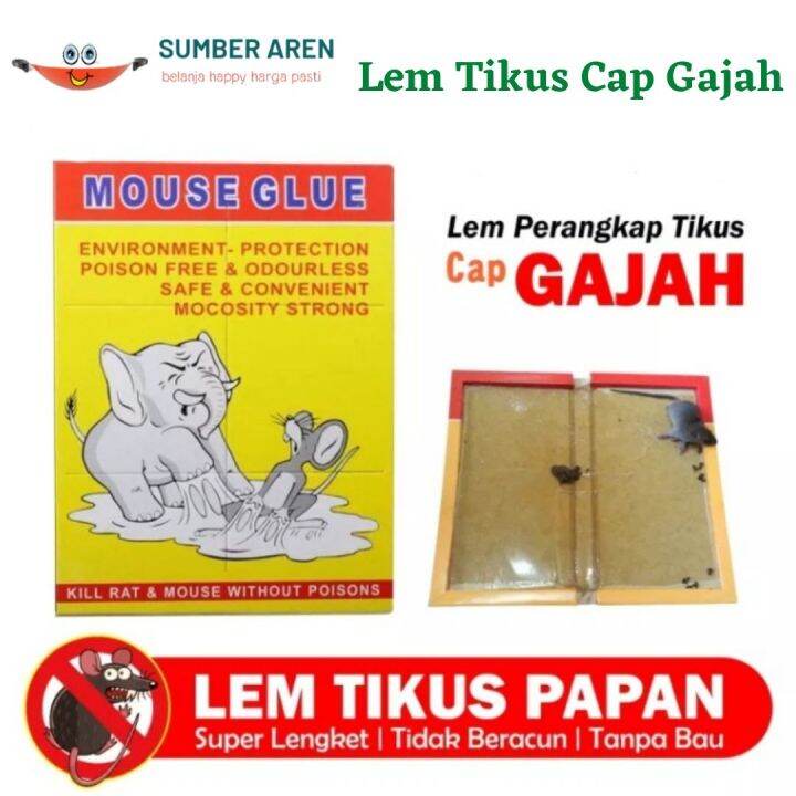 Lem Perangkap Tikus Cap Gajah Lem Tikus Super Lengket | Lazada Indonesia