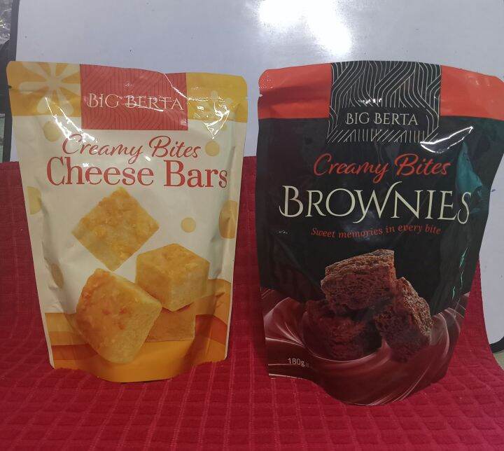 Big Berta creamy bites cheese bars/brownies 180g | Lazada PH