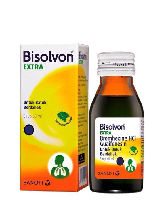 bisolvon extra sirup 60ml batuk berdahak | Lazada Indonesia