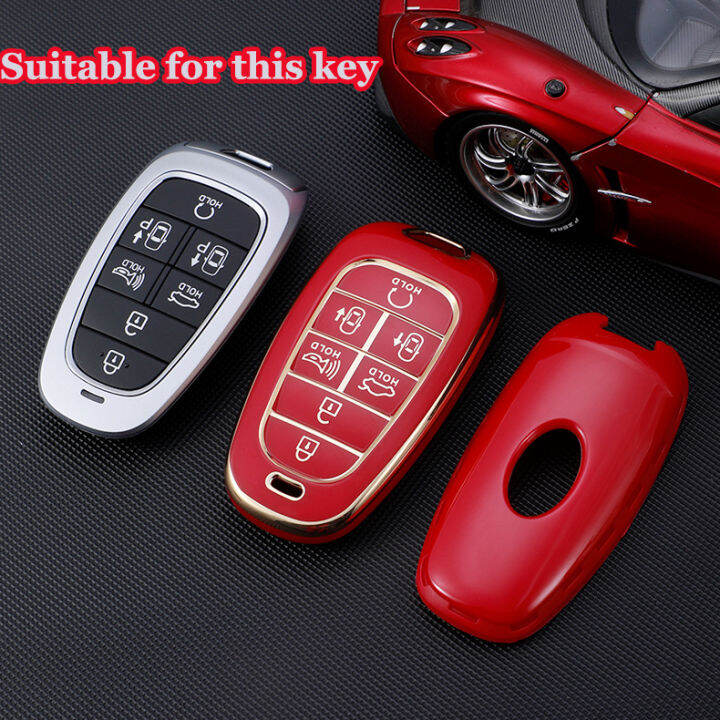 Hyundai 7 buttons remote key case staria tucson key cover Hyundai ...