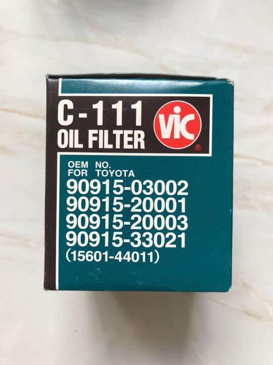 C-111 Vic Oil Filter for Toyota Revo, Camry, Fortuner, Hiace, Hilux ...