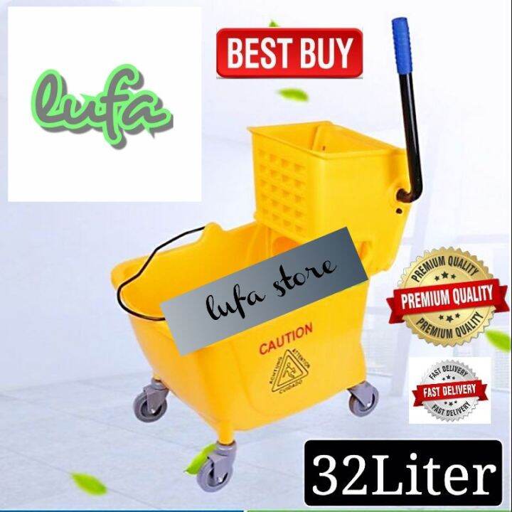 32L mop cart wringer mop pail with wheel mop bucket baldi mop beroda ...