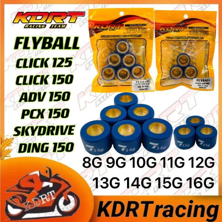 Flyball Roller Set KDRT For CLICK 125 CLICK 150 ADV 150 PCX 150 ...