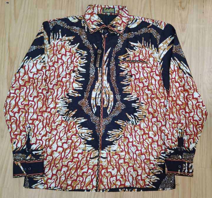 KEMEJA BATIK JAHITAN SMOCK SEMIJAS BAHAN DOBBY LAPIS DOUBLE FURING ...