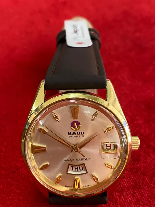 RADO Daymaster🐴Automatic 💎30 Jewels ตัวเรือนทองชุบ 20 Microns | Lazada ...