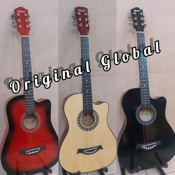 Global Acoustic Guitar W/ Bag & Pick Guard | Lazada PH