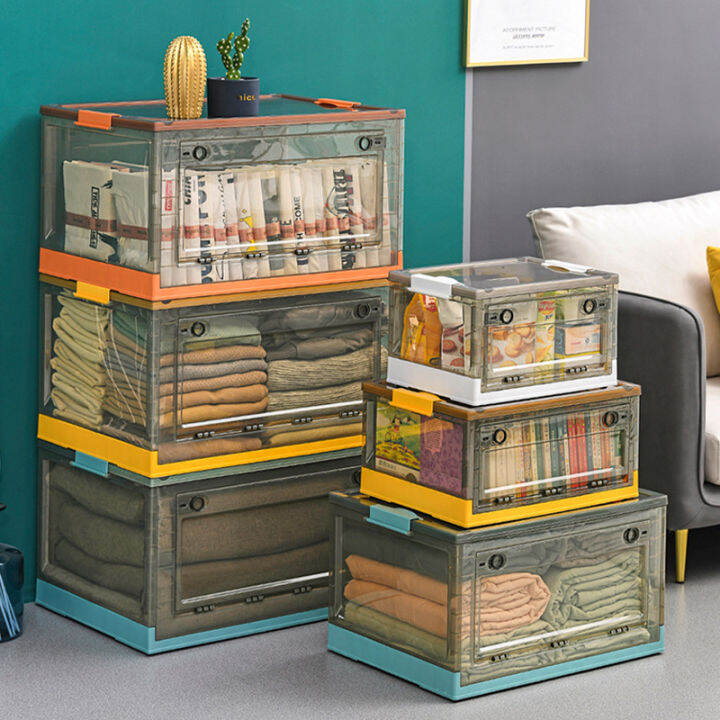 26L-120L Foldable Storage Box Stackable Large capacity Plastic storage ... 26L-120L Foldable Storage Box Stackable Large capacity Plastic storage ...