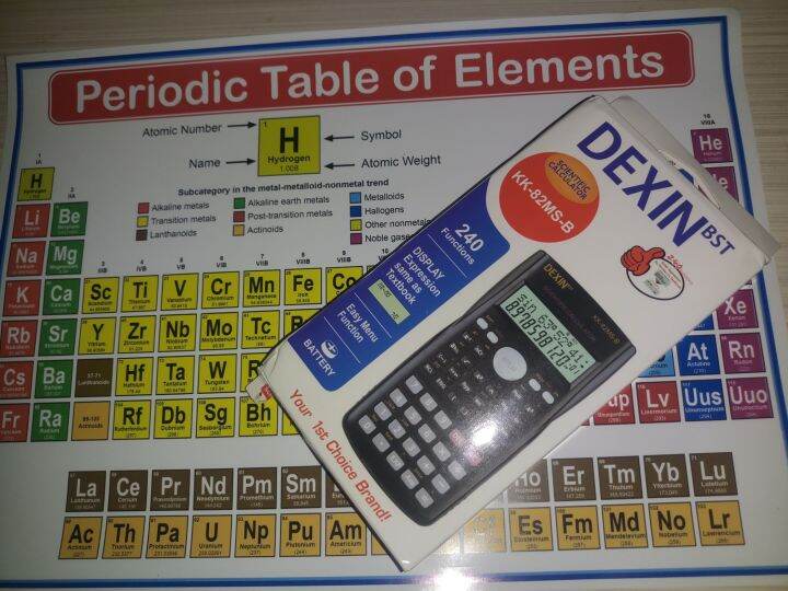 2 in 1 Scientific calculator + periodic table of elements | Lazada PH