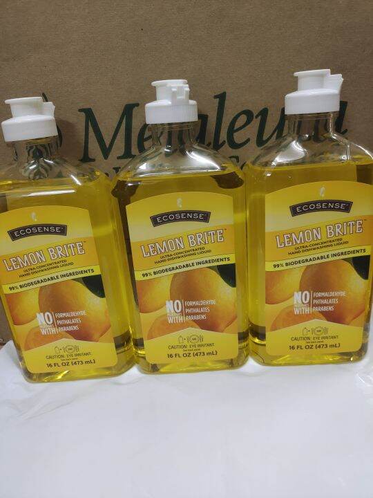 three packs lemon brite dishwashing liquid ( 473ml x3 bottles) | Lazada