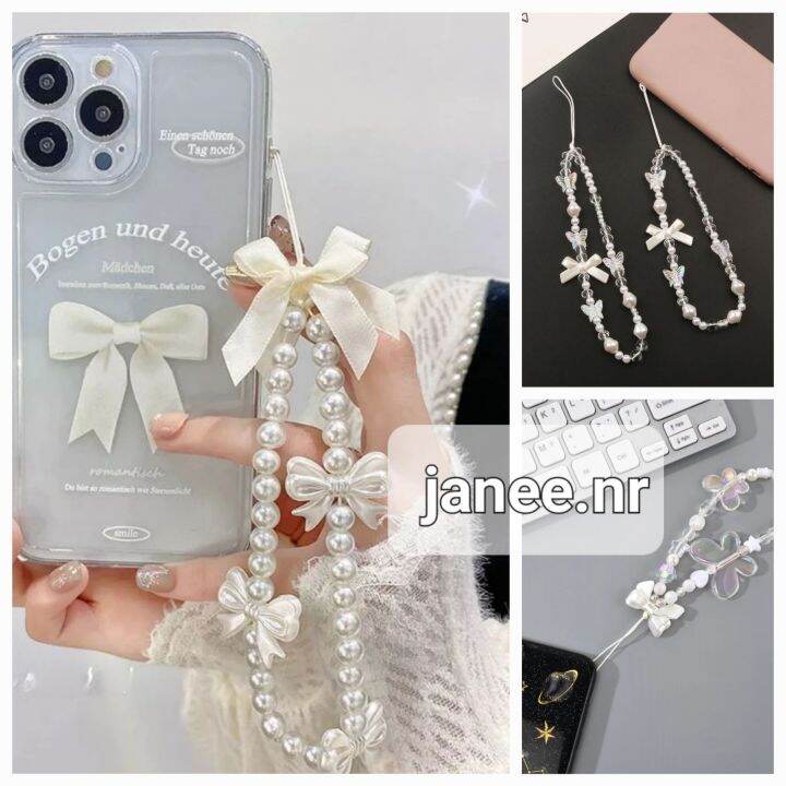 gantungan hp charm phone strap lucu korean style manik manik | Lazada ...