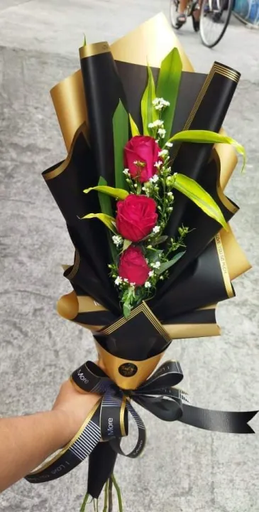 3pcs rose bouquet | Lazada PH
