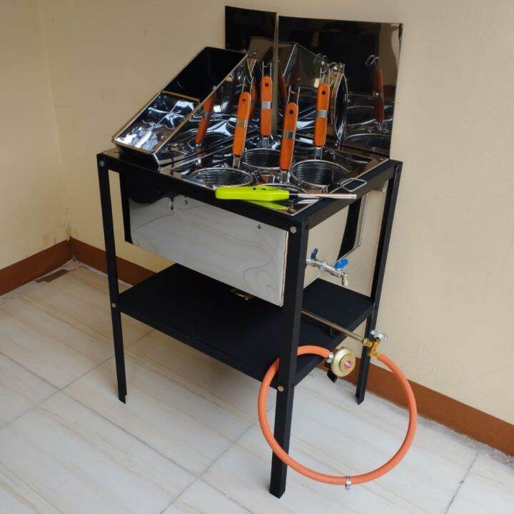 Dandang Mie Ayam 4 lubang, 1 set lengkap Dengan Kompor | Lazada Indonesia