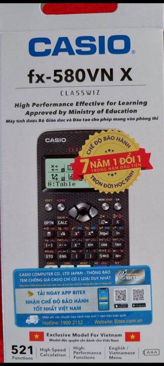 Casio 580VNX | Lazada.vn: Mua bán trực tuyến Máy tính với giá rẻ ...