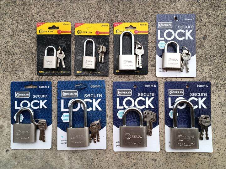 Cooper Heavy Duty Padlock Short and Long Shackle | Lazada PH