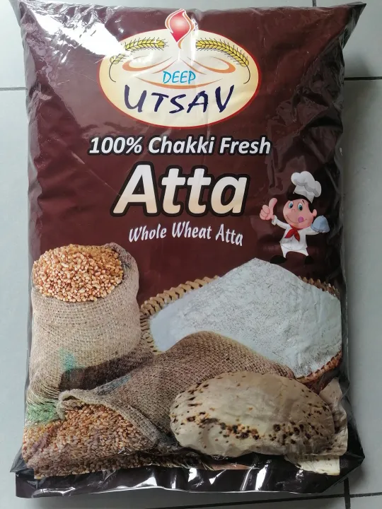 Deep Utsav 100% Chakki Fresh Atta, Whole Wheat Flour 5kg | Lazada