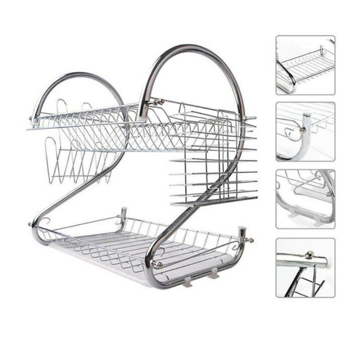 Rak Piring Dua Susun GSF G-3340 Rak Piring Stainless Rak Piring ...