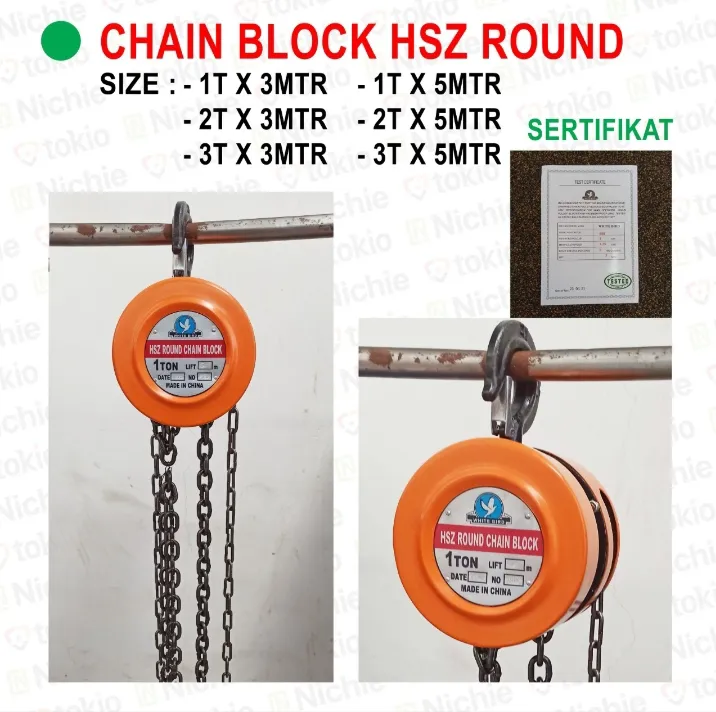 Chain Block 2 Ton × 3 Meter / Tekel Katrol Kerekan | Lazada Indonesia