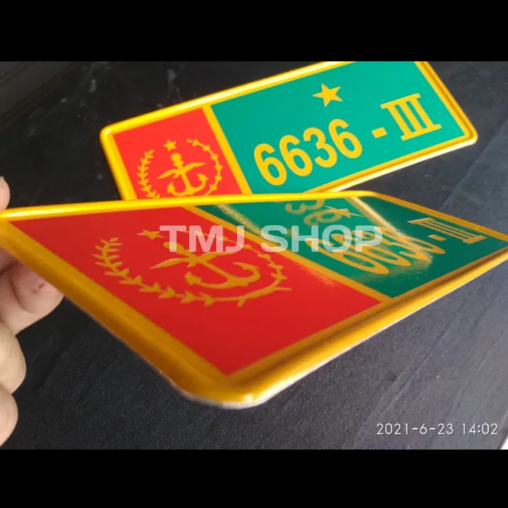 Plat motor dinas TNI AD | Lazada Indonesia