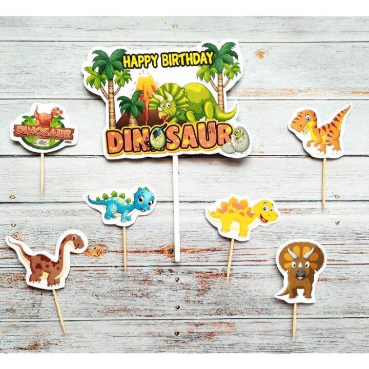 1 set topper toper hiasan tusukan kue cake nasi tumpeng ulang tahun ...