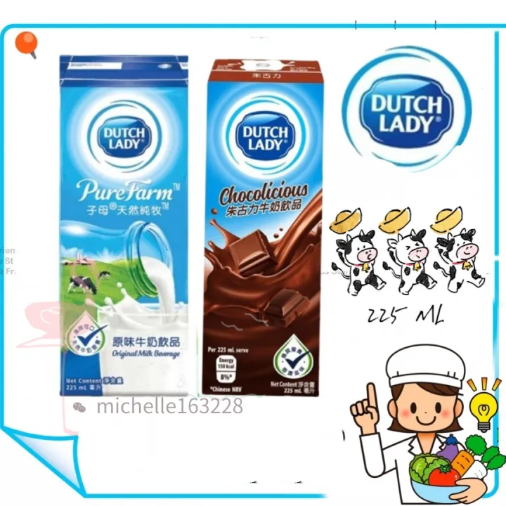 Hong Kong Imported {Dutch Lady} Original/Chocolate Milk 225ml | Lazada PH