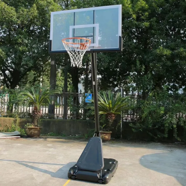 Hand-Pulled Lifting Mobile Retractable Basketball Stand 3.05 M ...