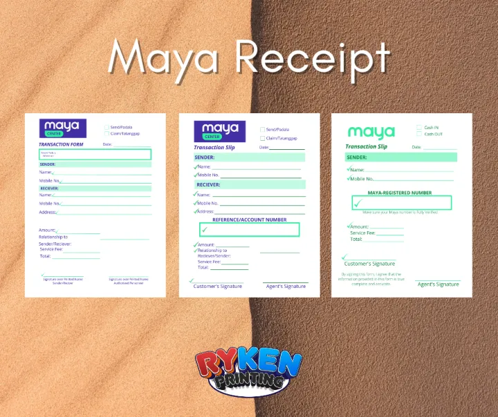 Maya Receipt/Transaction Slip | Lazada PH