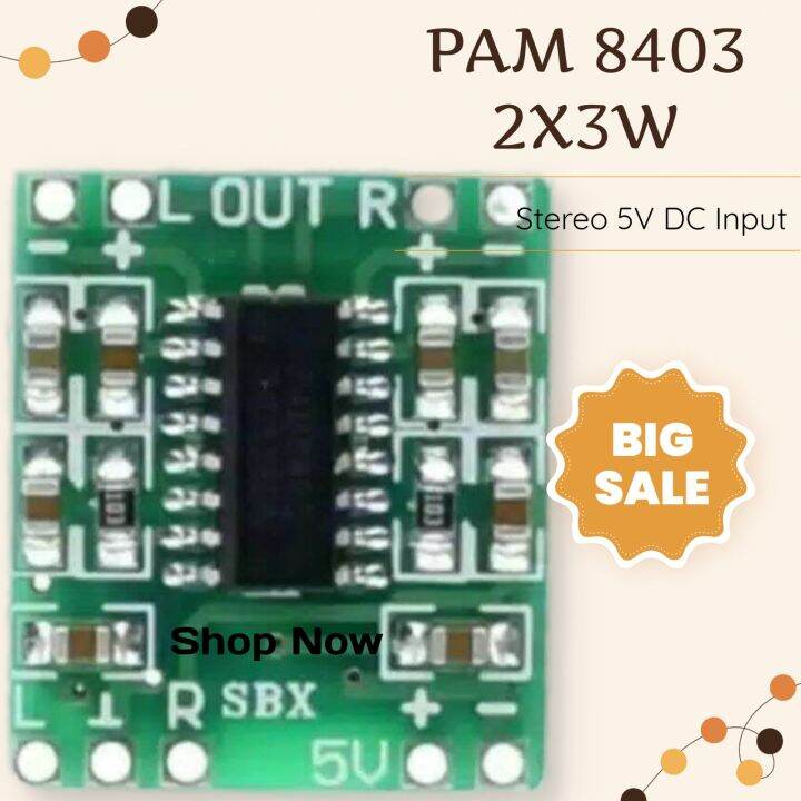 PAM 8403 2X3 WATT CLASS D AMPLIFIER | Lazada Indonesia