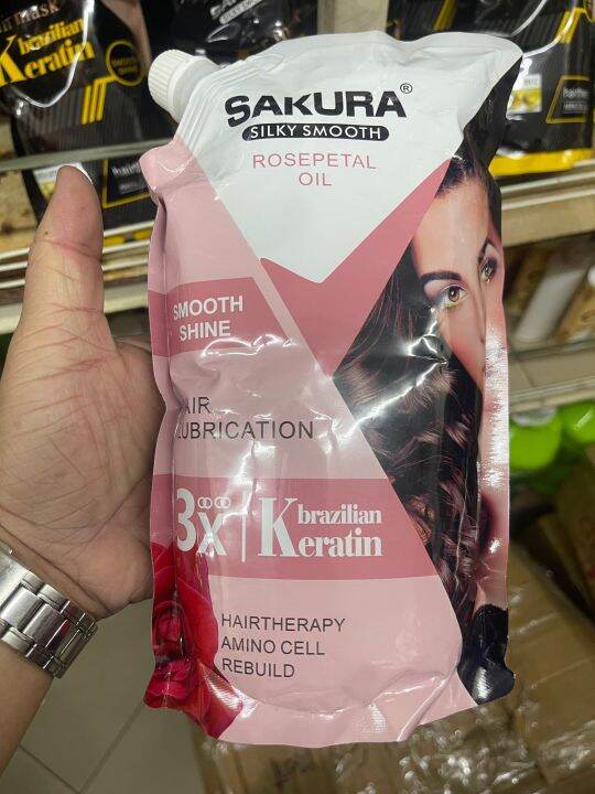 SAKURA KERATIN BRAZILIAN HAIR MASK 1L | Lazada PH