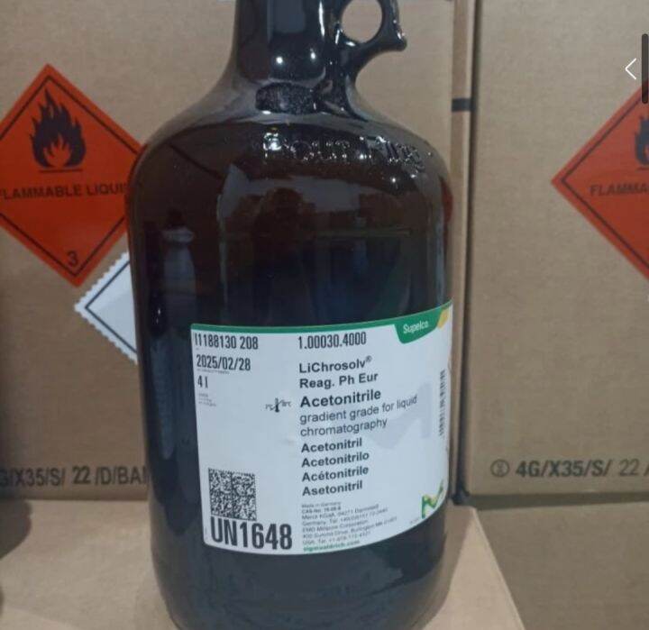 Acetonitrile HPLC Grade MERCK 4 Liter | Lazada Indonesia