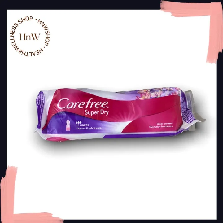 Carefree Super Dry 15 Liners Shower Fresh Scent | Lazada PH