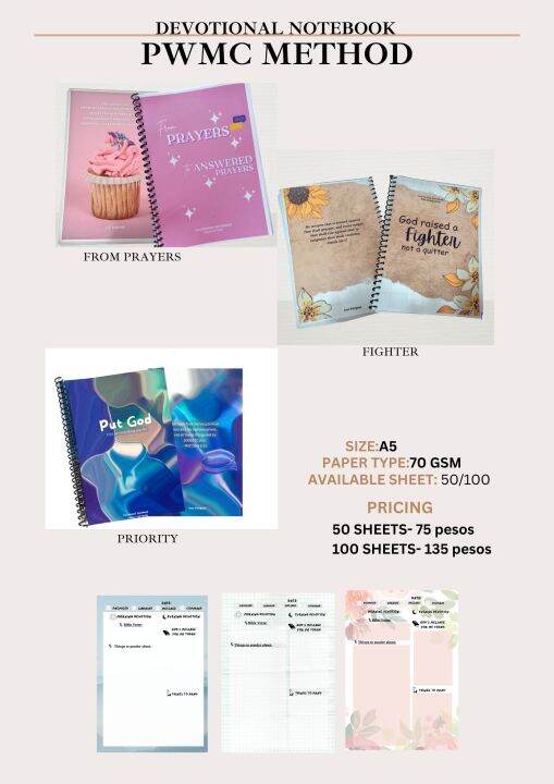 PWMC Method -Devotional Notebook | Lazada PH