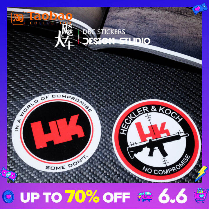 German HK Company Military Military Logo Famous 4 Car Tail Decorative ...