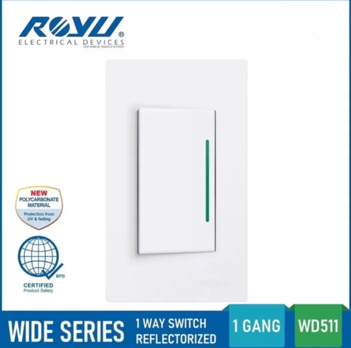 Royu Wide series 1 gang switch. | Lazada PH