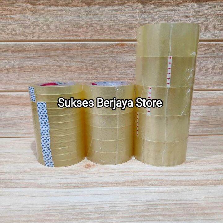 Lakban Bening Coklat Daimaru Tape Isolasi Selotip 1/2" 1" 2" Inch ...