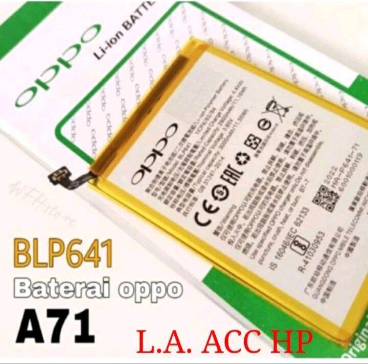 BATERAI BATRE OPPO A71 ORIGINAL MODEL BLP641 | Lazada Indonesia