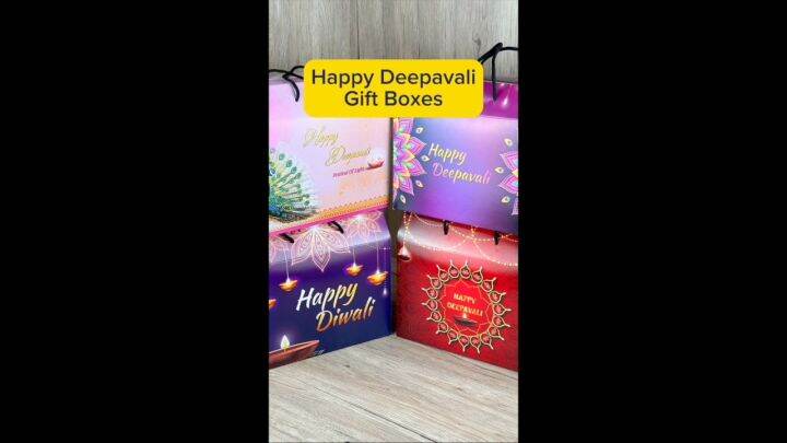 Happy Deepavali Gift Box With String Handle For Cakes Cookies Chocolate ...