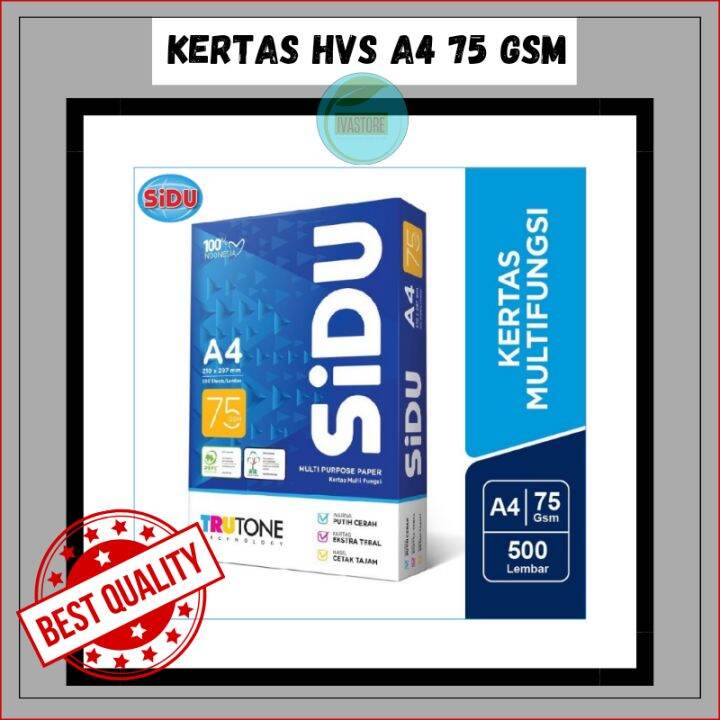 Kertas HVS A4 75 Gram Sinar Dunia SIDU Harga Per 100 Lembar Dan 150 Lembar (ECER) | Lazada Indonesia