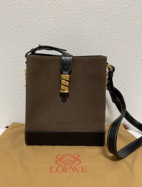 [Yuanwang Commercial Spot] Vintage Mid-Ancient Loewe Black Brown Snake ...