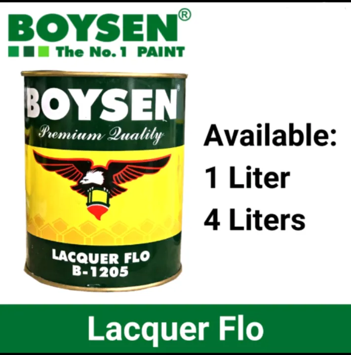 BOYSEN LACQUER FLO B1205 LITER / GALLON SOLVENT BASED PANGHALP SA MGA ...