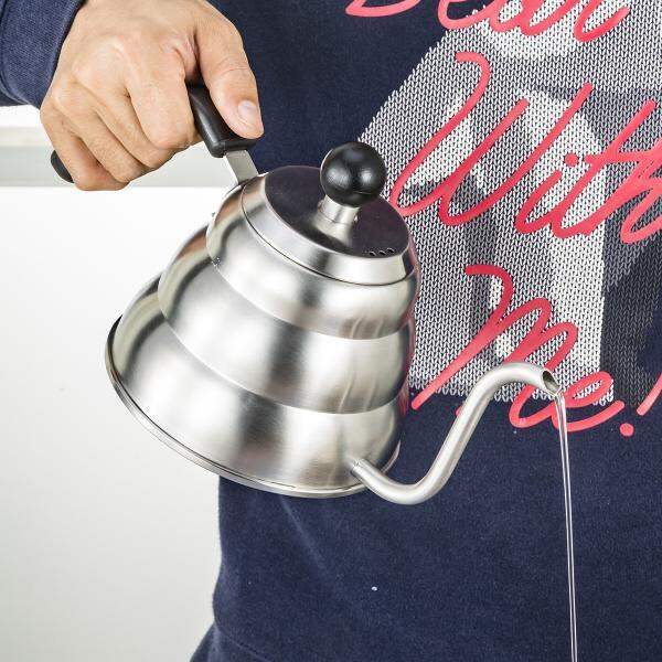 Newfe 1.2L Steel Tea Coffee Kettle Gooseneck Thin Spout for Pour Over ...