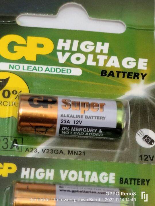 Batre remote mobil/motor GP 23A 12V | Lazada Indonesia