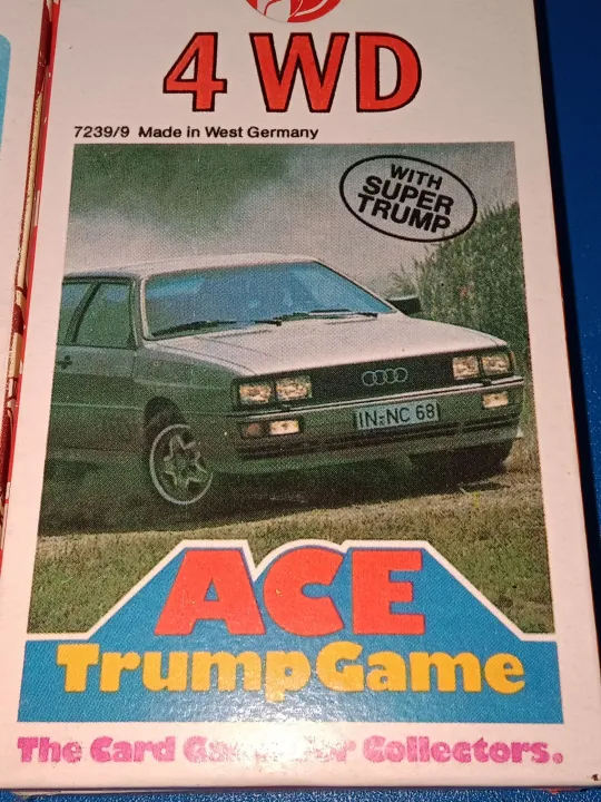 4 WD Vintage Ace Super Trump Card Game | Lazada PH