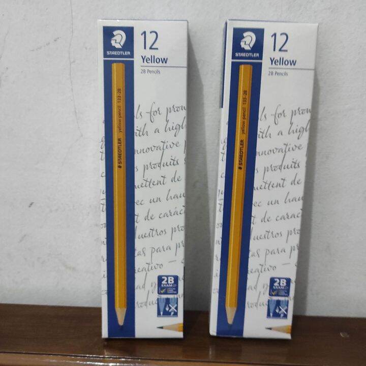 (3 buah) Staedtler Yellow Pencil 2B | Lazada Indonesia