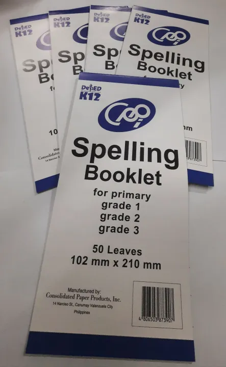 Spelling Booklet for Primary (k-12 Booklet | Lazada PH