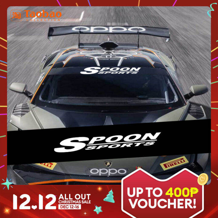 Front Windshield Modified Car Sticker Front Gear Pressure Head Sticker ...