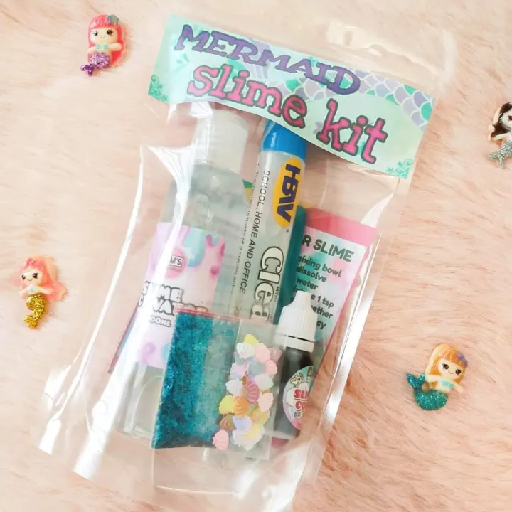 mermaid slime kit by JEM'S | complete set | Lazada PH