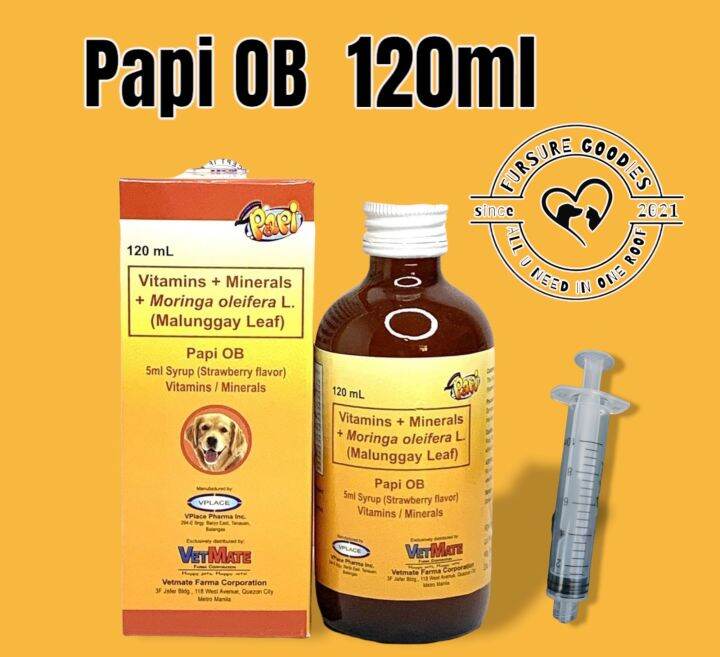 Papi OB for Pregnant & Lactating Pets 120ml | Lazada PH