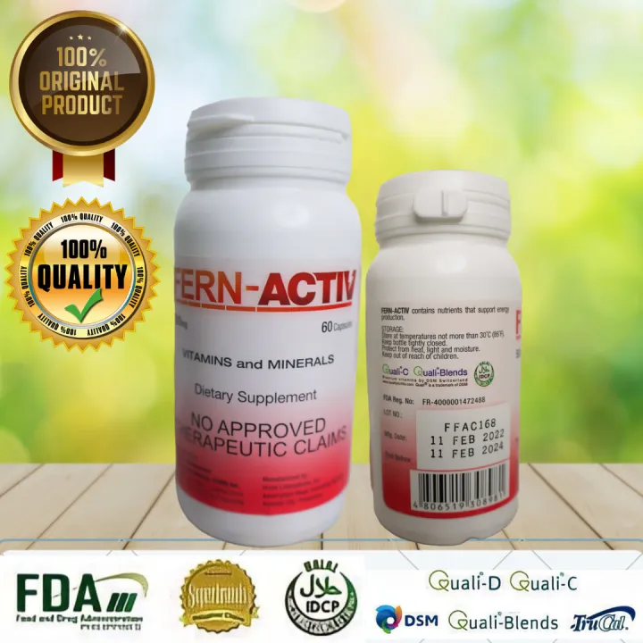 [Original] Fern - Activ Vitamins & Minerals (500mg) | Lazada PH