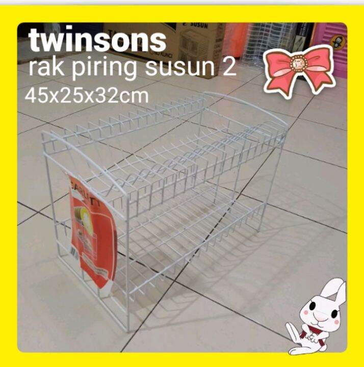 rak piring besi susun 2 | Lazada Indonesia