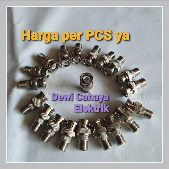 Conektor BNC - Drat CCTV - Jack CCTV Bulat Drat - Jek BNC Bulat Drat - Jack CCTV Bulat Stainless ...